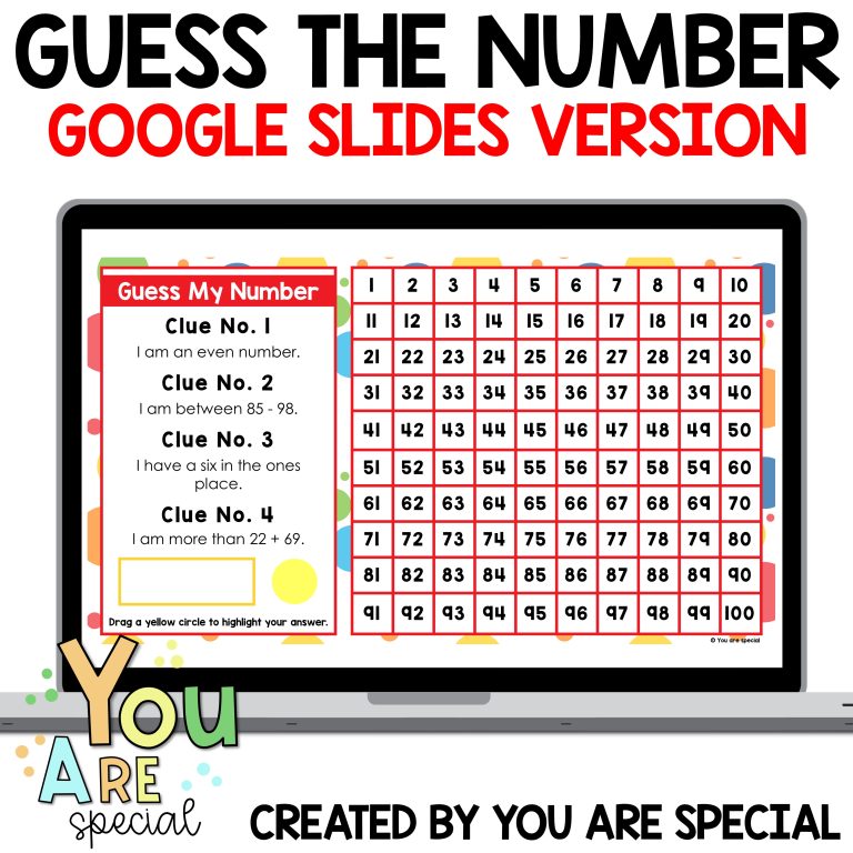 Math Game Guess Who Game Guess The Number - Made By Teachers