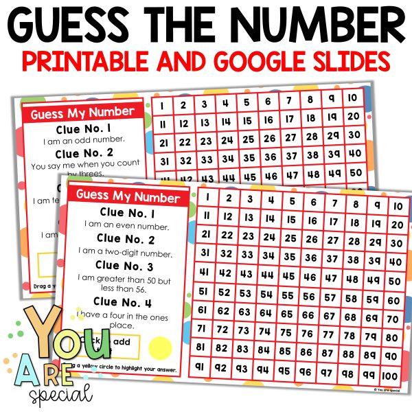 Math Game Guess Who Game Guess The Number - Made By Teachers