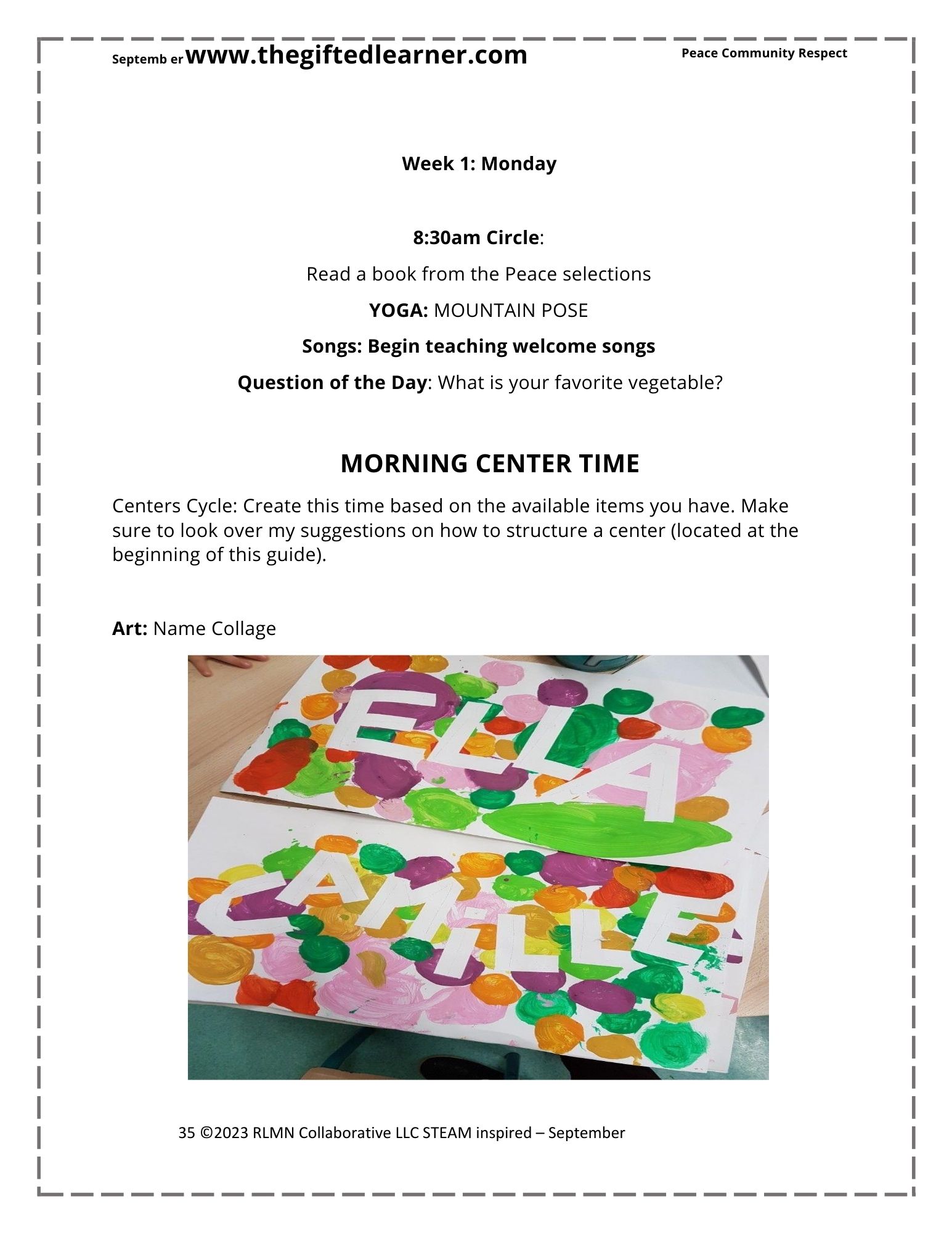 Preschool curriculum Lesson Plans fully written STEAM Reggio Montessori ...