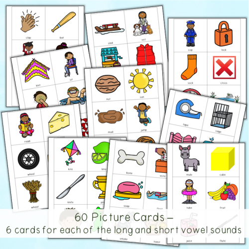 Medial Vowel Sounds Phonemic Awareness Games & Activities - Made By ...