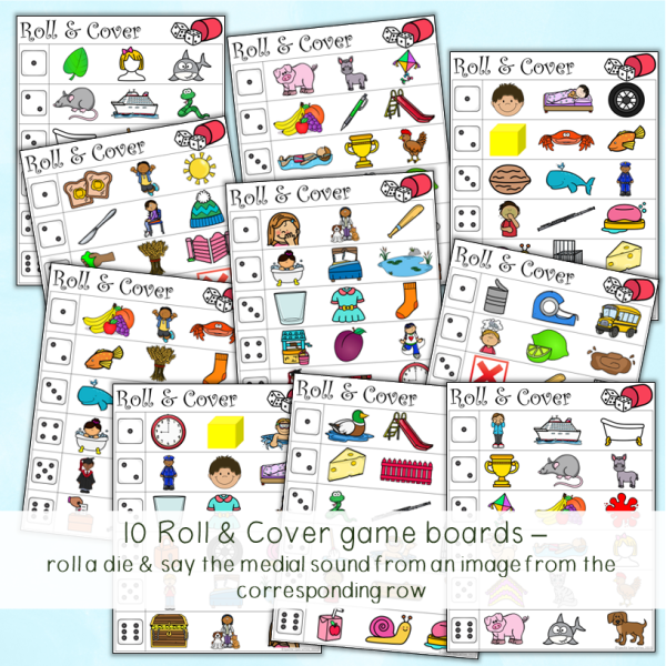 Medial Vowel Sounds Phonemic Awareness Games & Activities - Made By ...