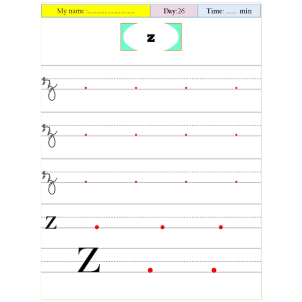 Handwriting Workbook: Practice Alphabet Letters, Trace Letters ...
