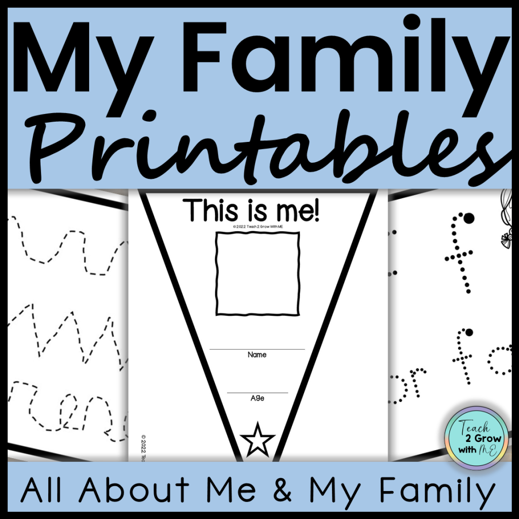 All About My Family and Me Back to School NO PREP Printables | Made By ...