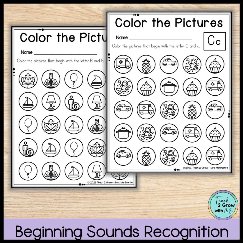 Alphabet Look and Find Letters Beginning Sounds Recognition Capital ...