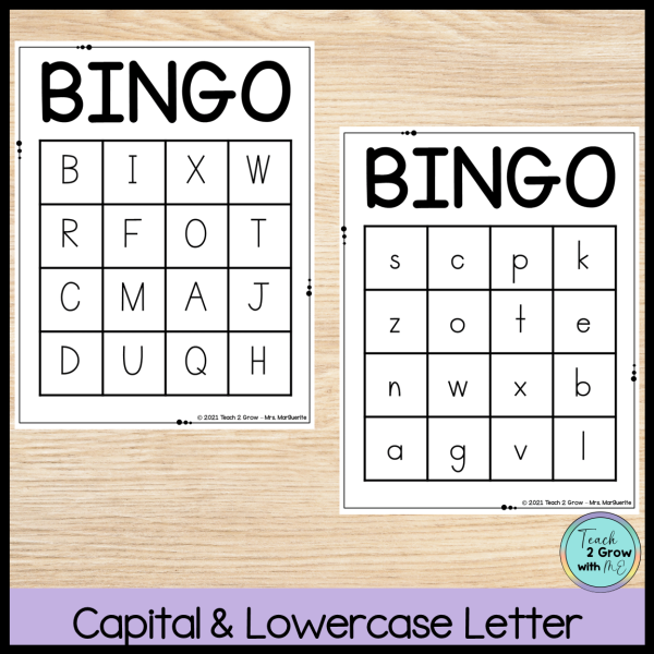 Alphabet Bingo Game Letter Identification and Sounds Activity Back to ...