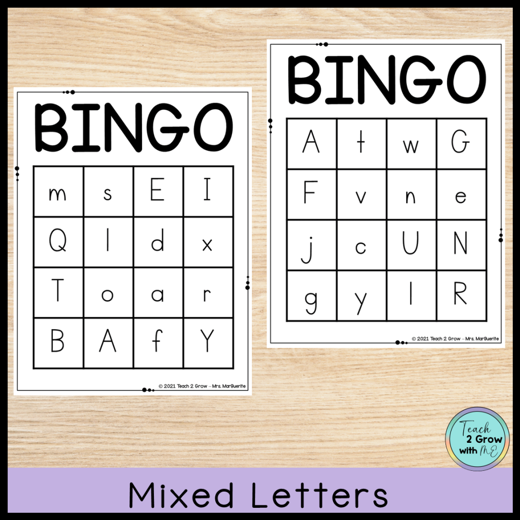 Alphabet Bingo Game Letter Identification and Sounds Activity Back to ...