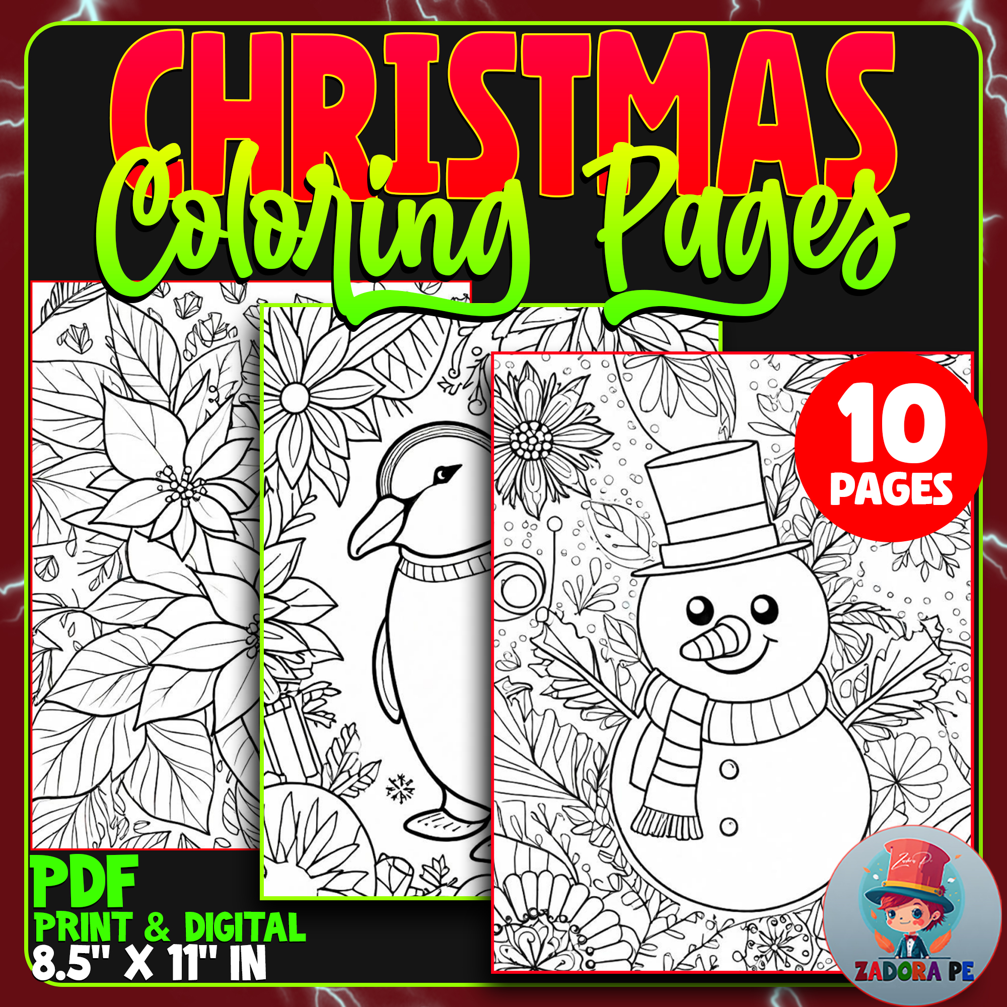 Mandala Coloring Pages Christmas