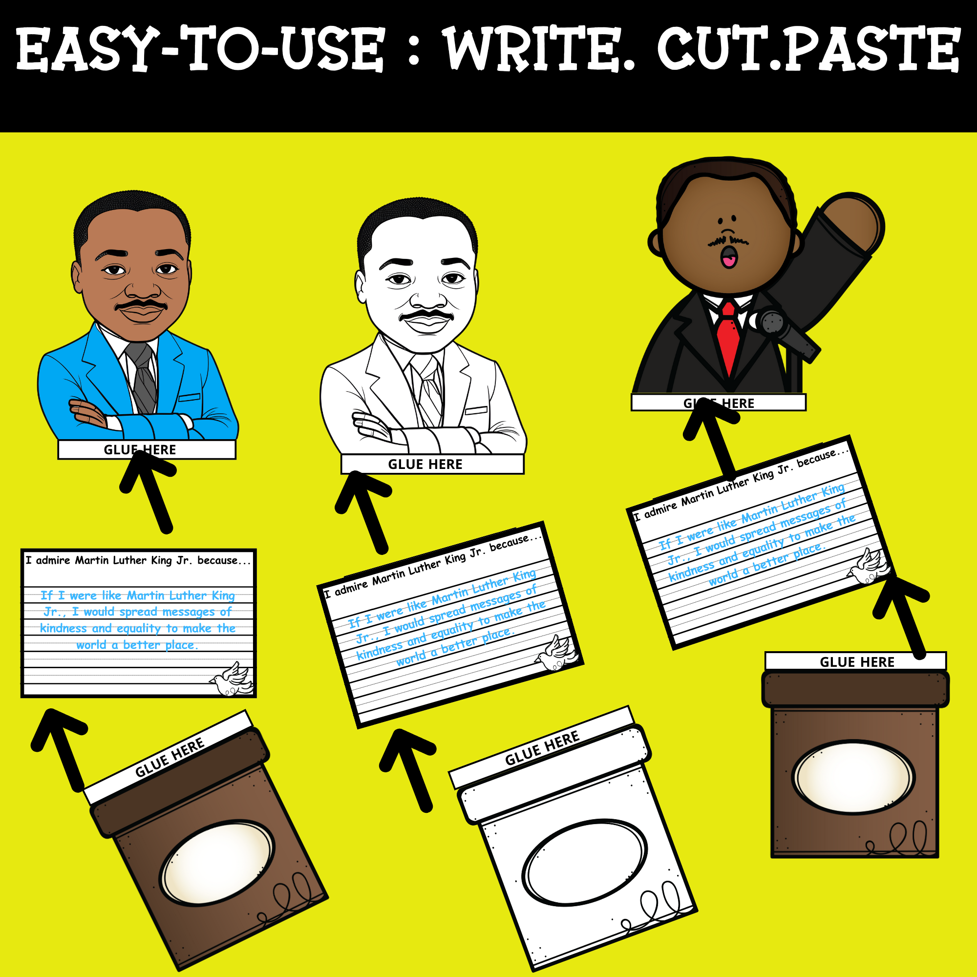 Martin Luther King Jr. Writing Craft in Spanish |Martin Luther King ...