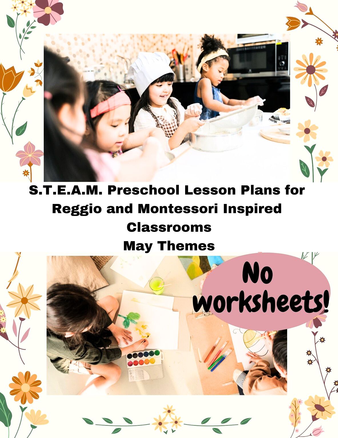 Preschool Lesson Plans daily Curriculum STEAM Reggio Montessori MAY ...