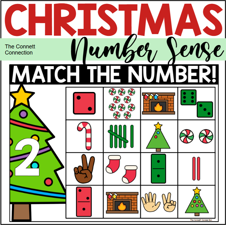 Christmas Subitizing and Number Sense Mats | Made By Teachers