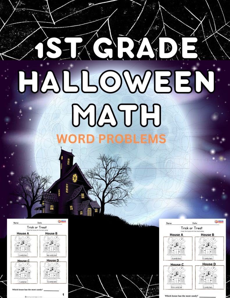 Kinder-2nd Grade Spooky Math Word Problems: Bridging Numerals and ...