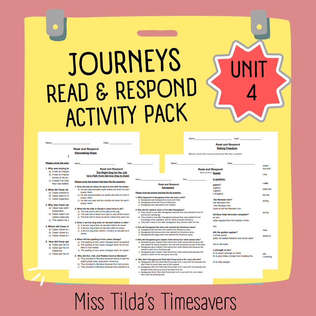 The Life and Times of the Ant Quiz - Grade 4 Journeys | Made By Teachers