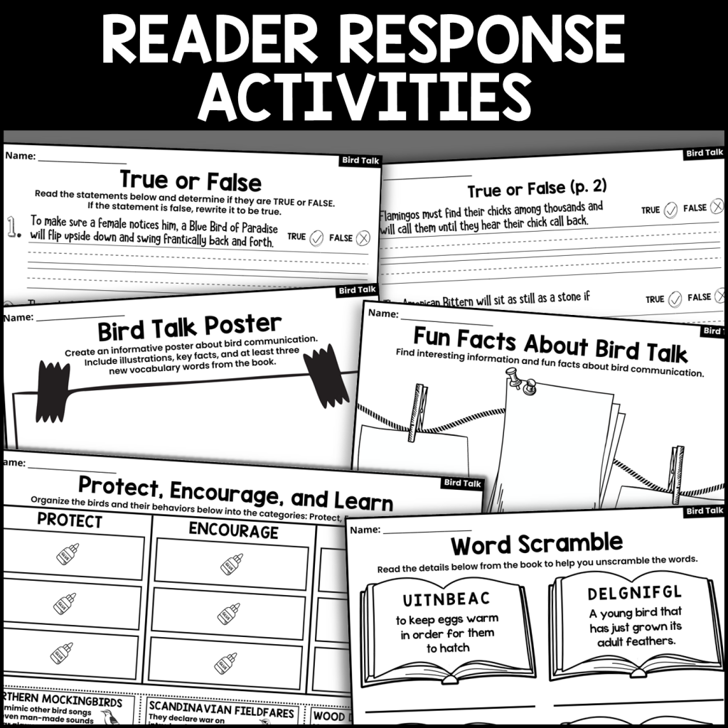 Bird Talk: What Birds Are Saying and Why Interactive Read Aloud ...