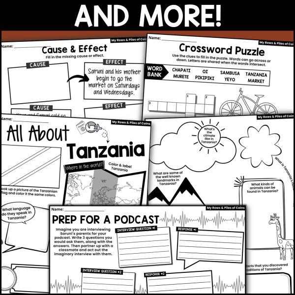 My Rows and Piles of Coins Interactive Read-Aloud Activities | Made By ...