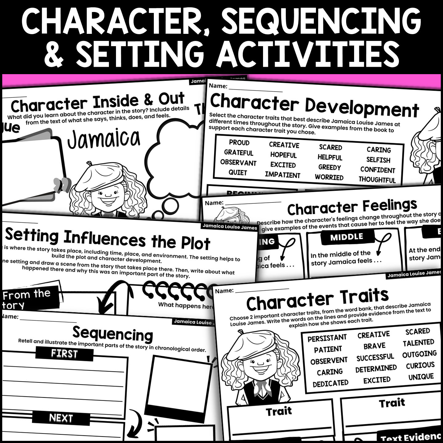 Jamaica Louise James Interactive Read-Aloud Book Companion Activities ...