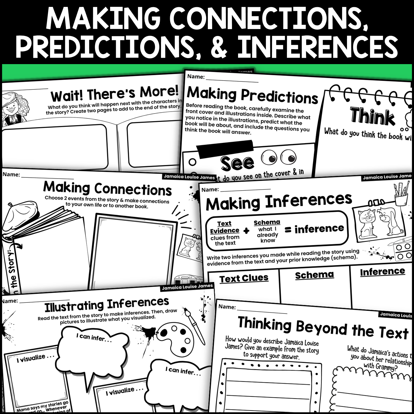 Jamaica Louise James Interactive Read-Aloud Book Companion Activities ...