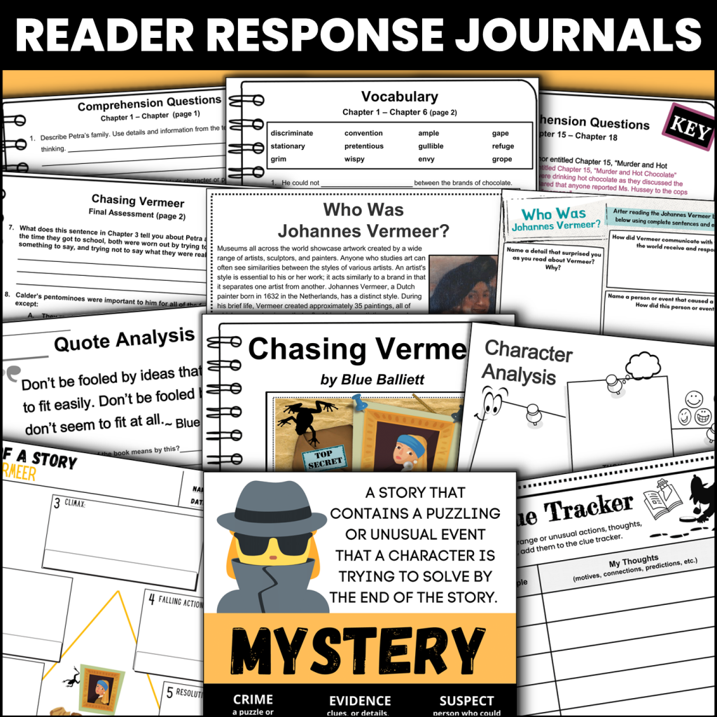 Chasing Vermeer Novel Study BUNDLE | Made By Teachers