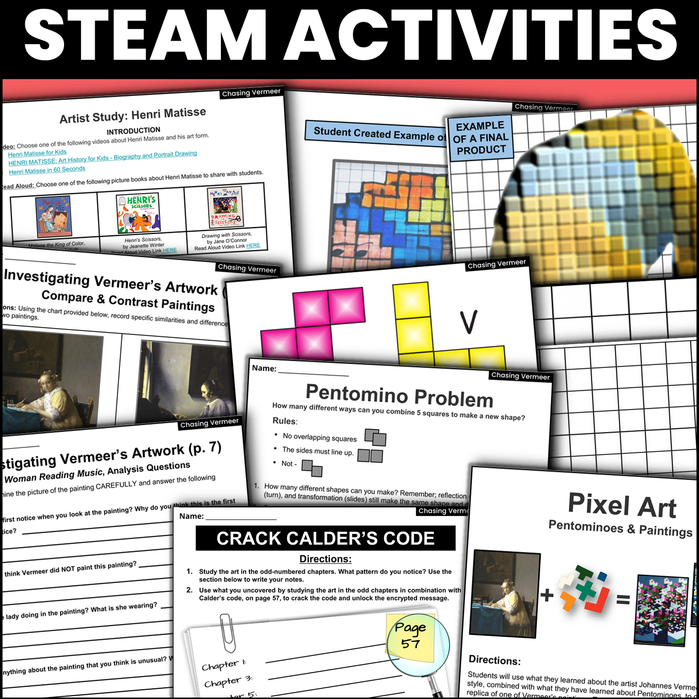 Chasing Vermeer Novel Study BUNDLE | Made By Teachers