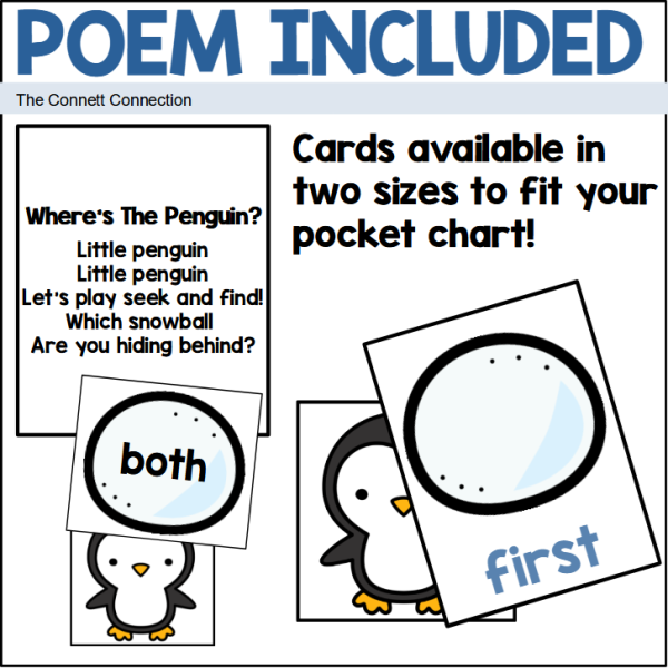 Winter Where's the Penguin Second Grade Sight Word Game - Made By Teachers