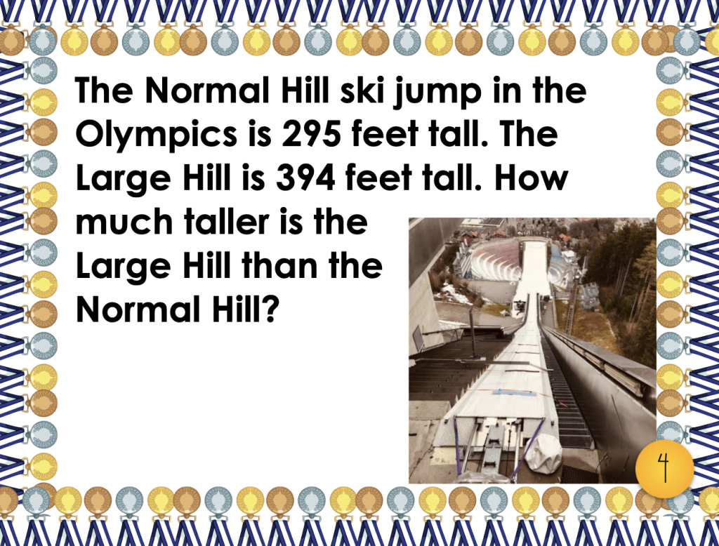 Winter Olympics Themed Mixed Operations Math Task Cards | Print and ...