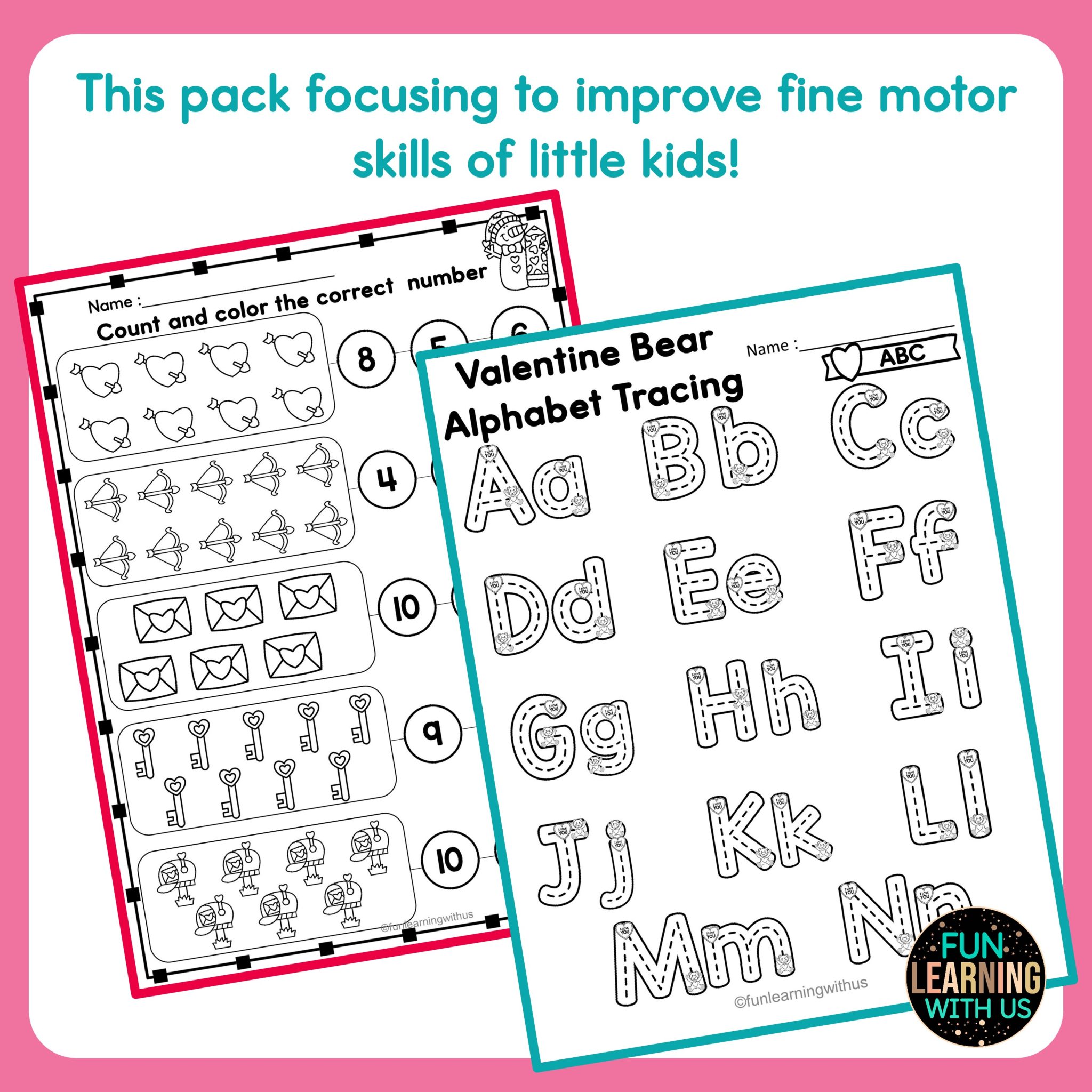 Valentines day Preschool & Pre-K Pack Activity | February Morning Work ...