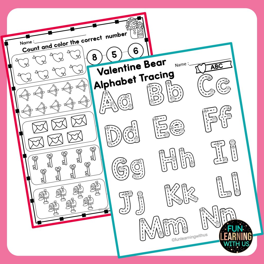 Valentines day Preschool & Pre-K Pack Activity | February Morning Work ...