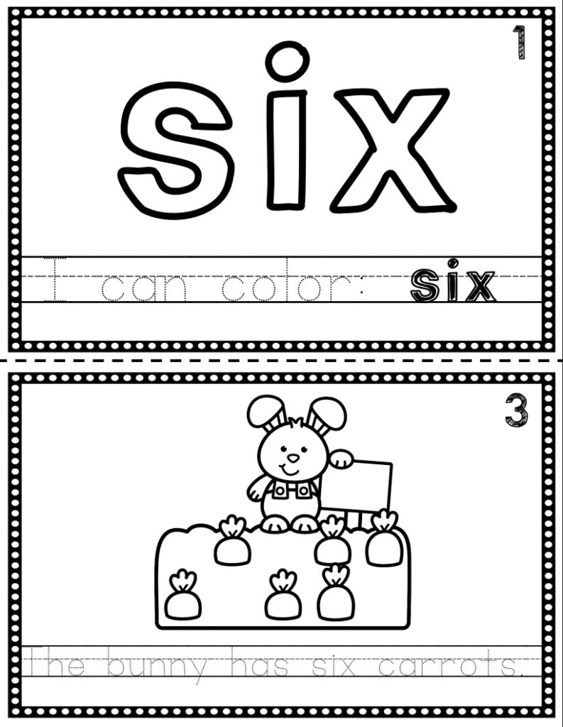 Sight Word Flip Book (Flipbook) - SIX - Made By Teachers