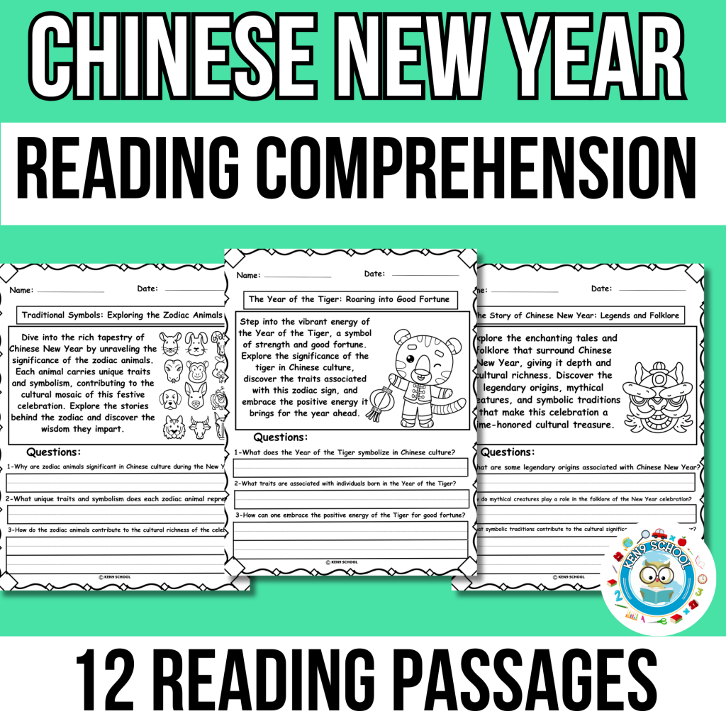 Chinese New Year Reading Comprehension Passages and Questions - Made By ...