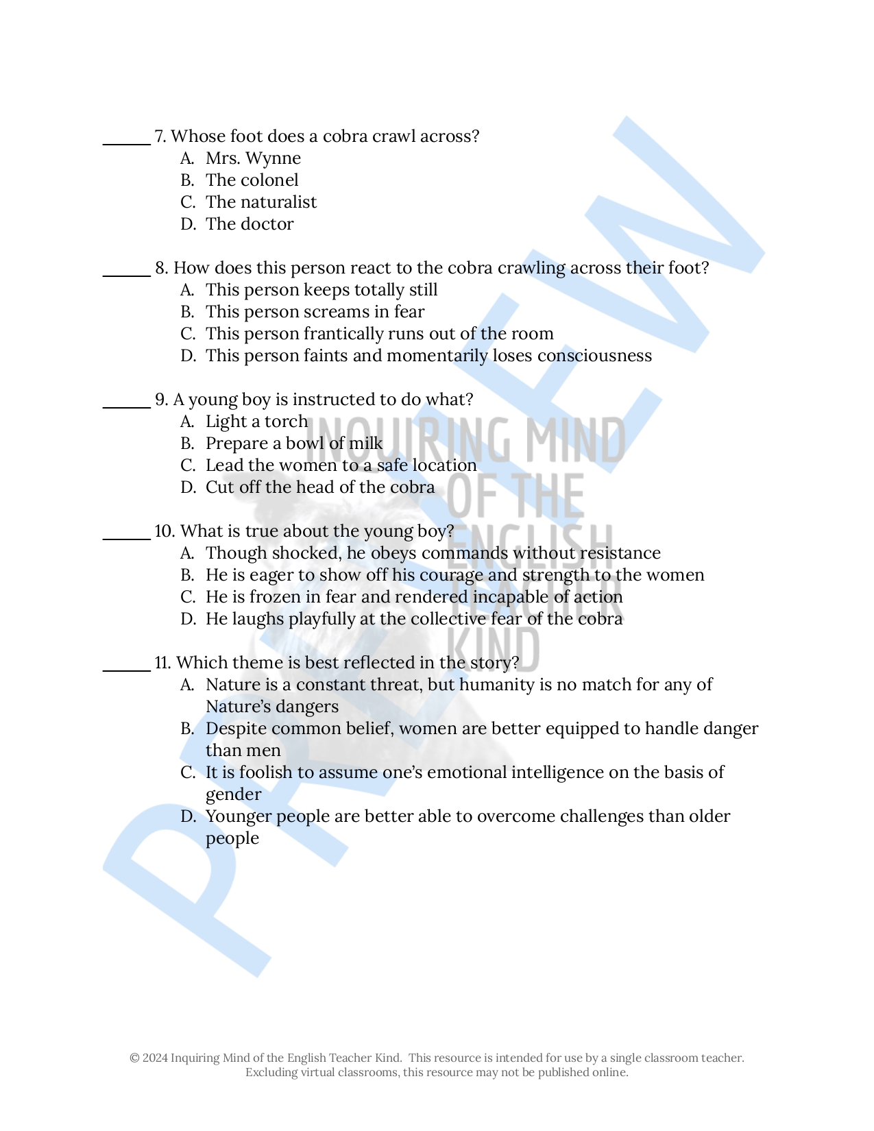 "The Dinner Party" by Mona Gardner Quiz | Made By Teachers
