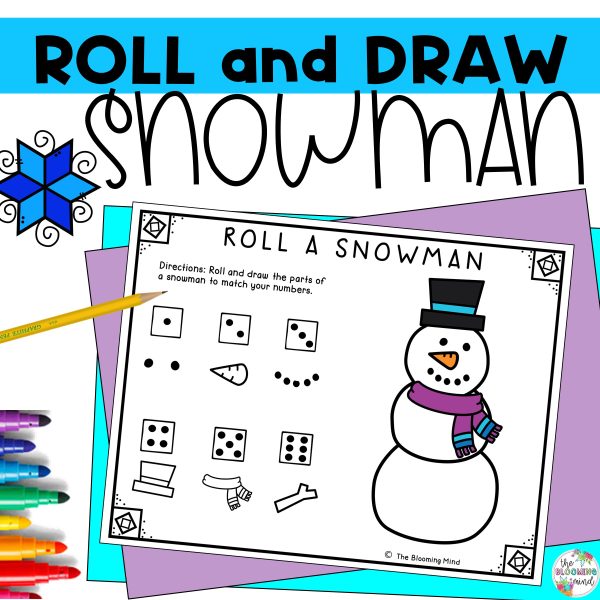 Roll a Snowman Winter Math Game | Made By Teachers