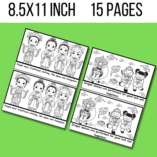 Chinese New Year Emergent Reader Mini Book|Lunar New Year Activities ...