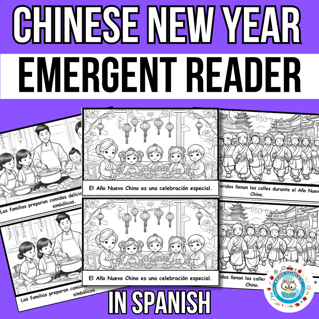 Spanish Chinese New Year Emergent Reader Mini Book|Lunar New Year ...