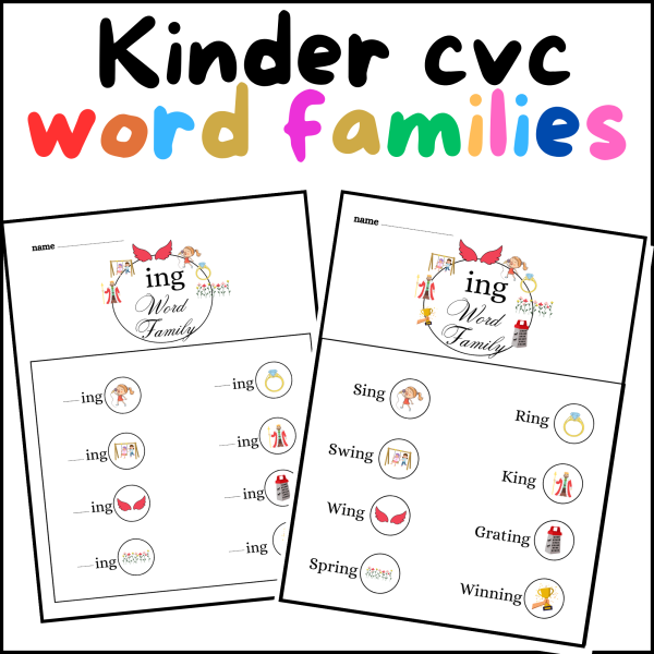 Cvc word family pages and poster, Literacy Center Word List (Read,Find ...