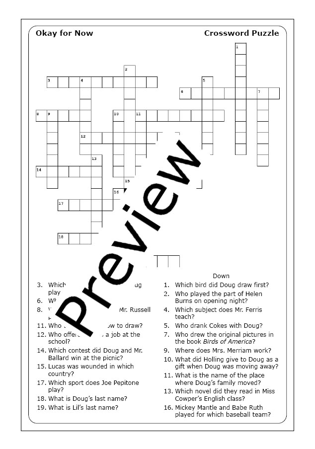 Gary Schmidt "OK for Now" worksheets | Made By Teachers