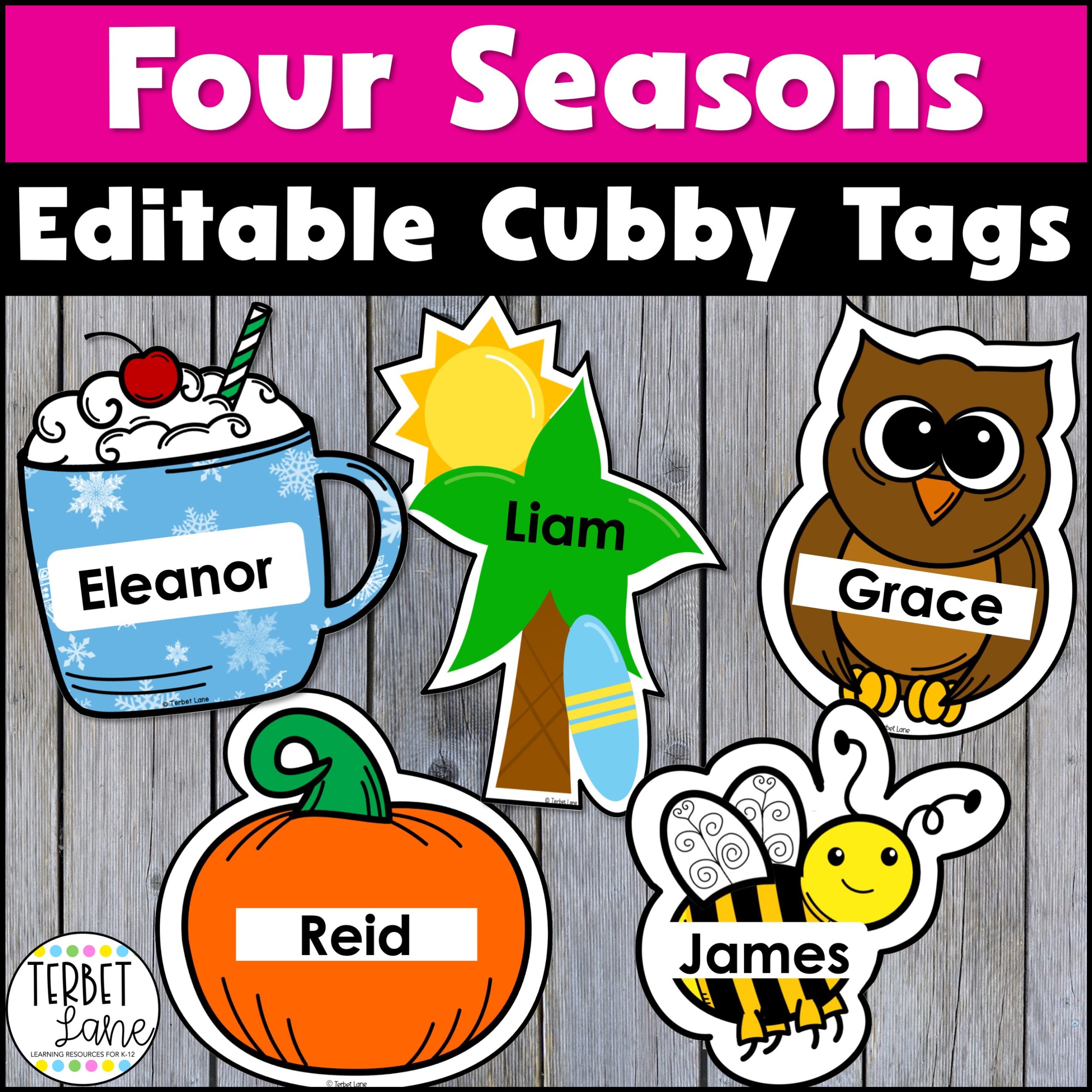 Editable Spring Cubby Tags | Locker Labels | Made By Teachers