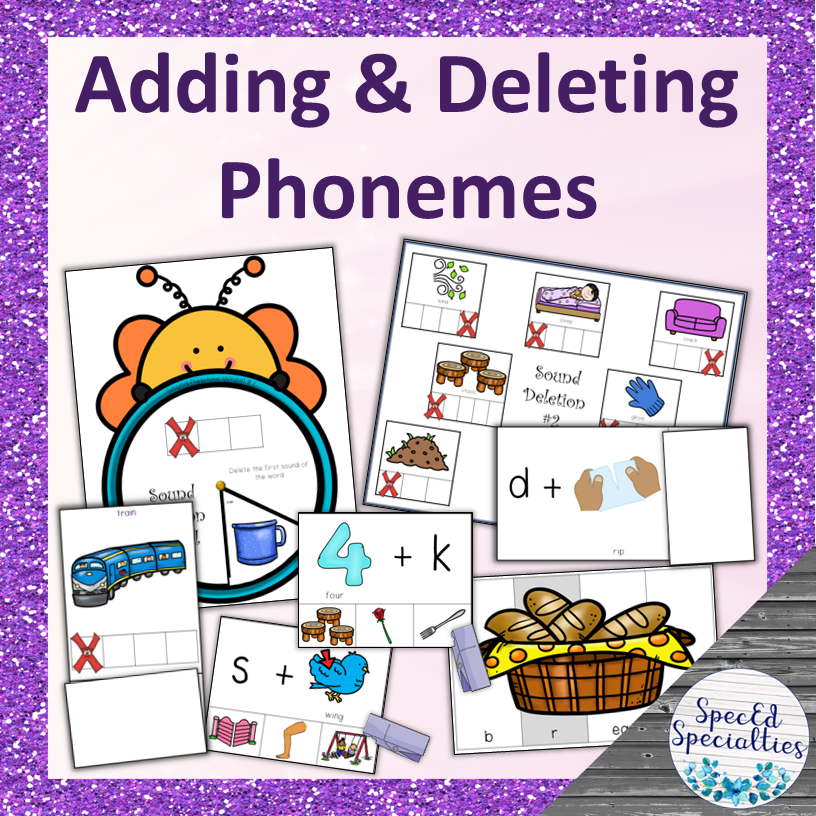 Deleting and Adding Phonemes Phonological Awareness Games and ...