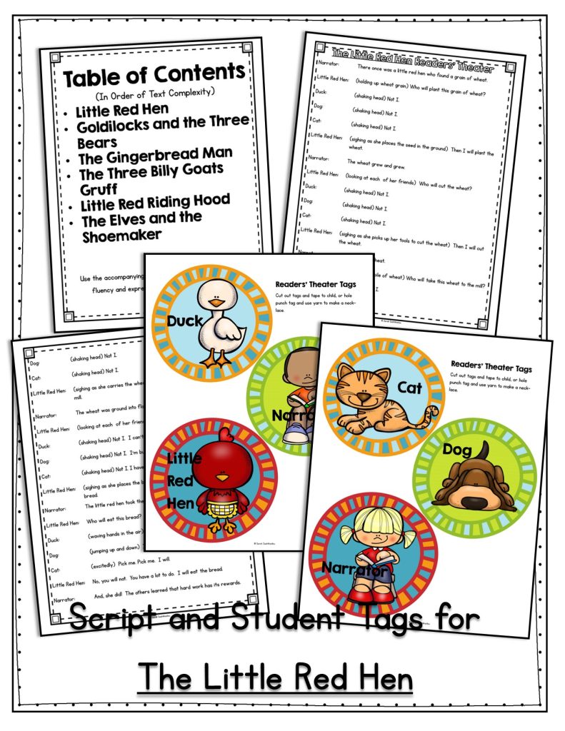 Fairy Tale Readers' Theater Scripts and Student Tags | Made By Teachers