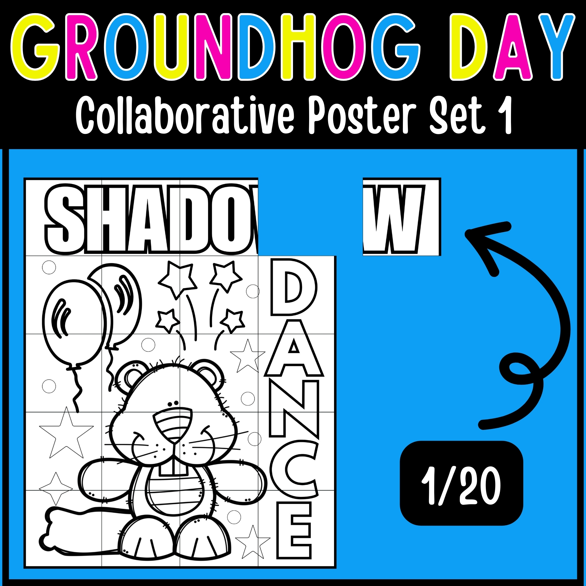 Groundhog Day Mega Bundle: Coloring Pages, Bulletin Board, Posters, and ...