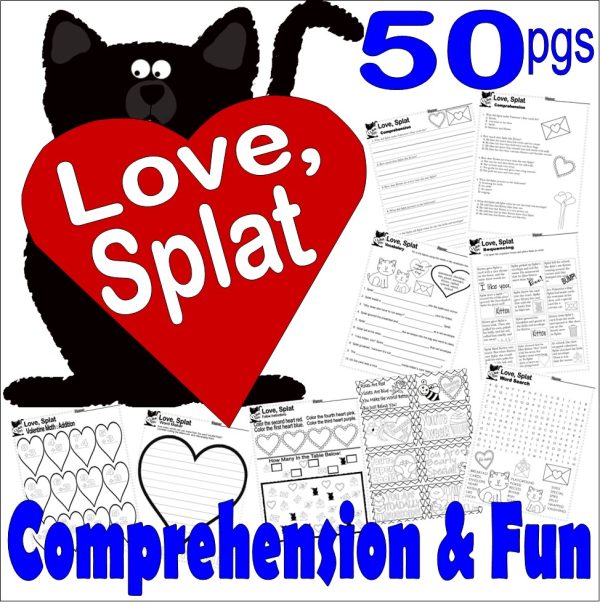 Love, Splat Read Aloud Book Study Companion Reading Comprehension ...