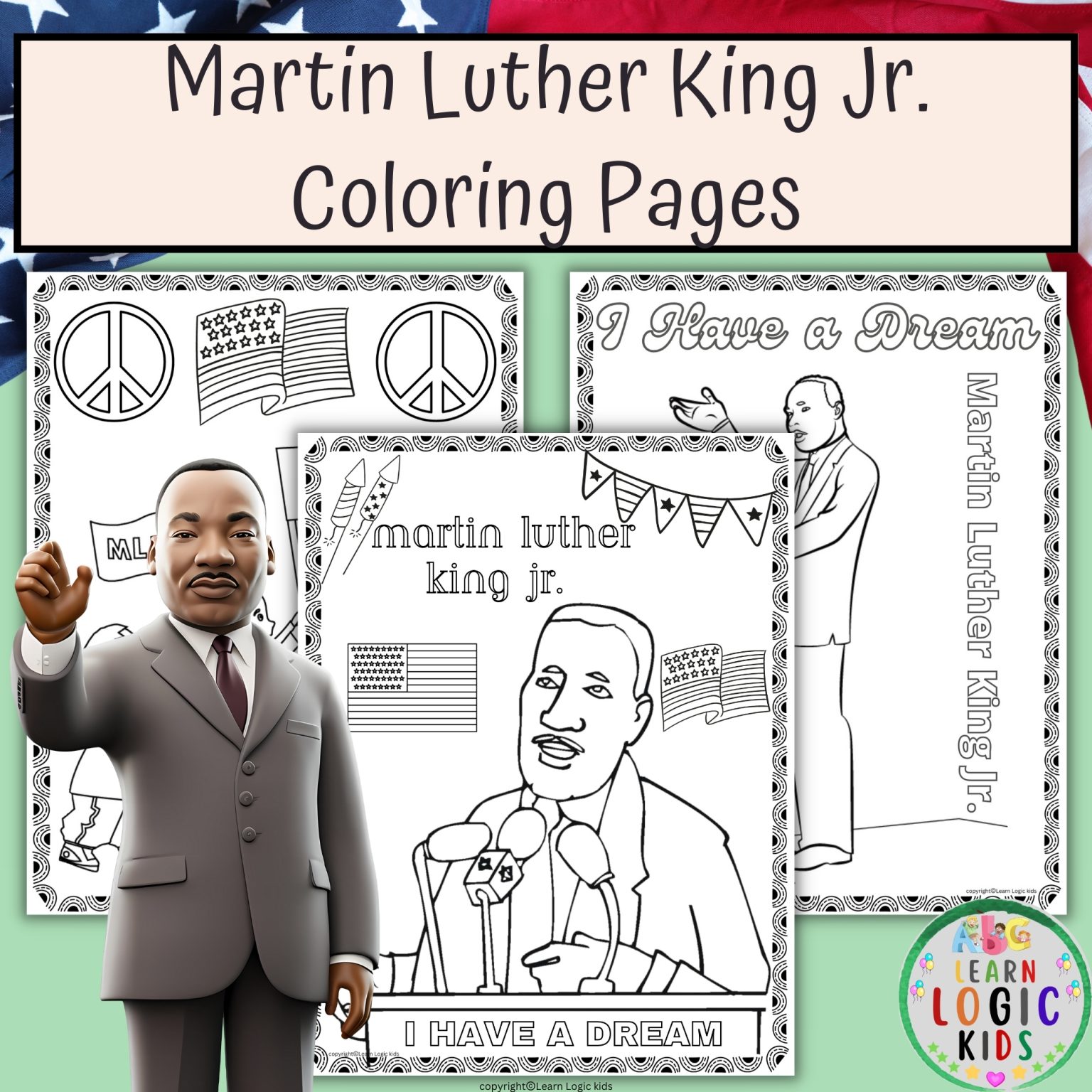 Martin Luther King Jr. Coloring Pages | Attractive Activity for MLK Day ...
