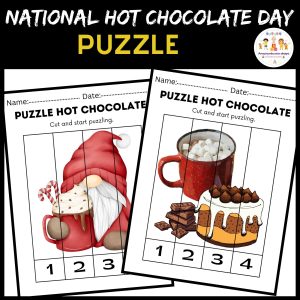 Activities Puzzle Hot Chocolate Worksheets | National Hot Chocolate Day ...