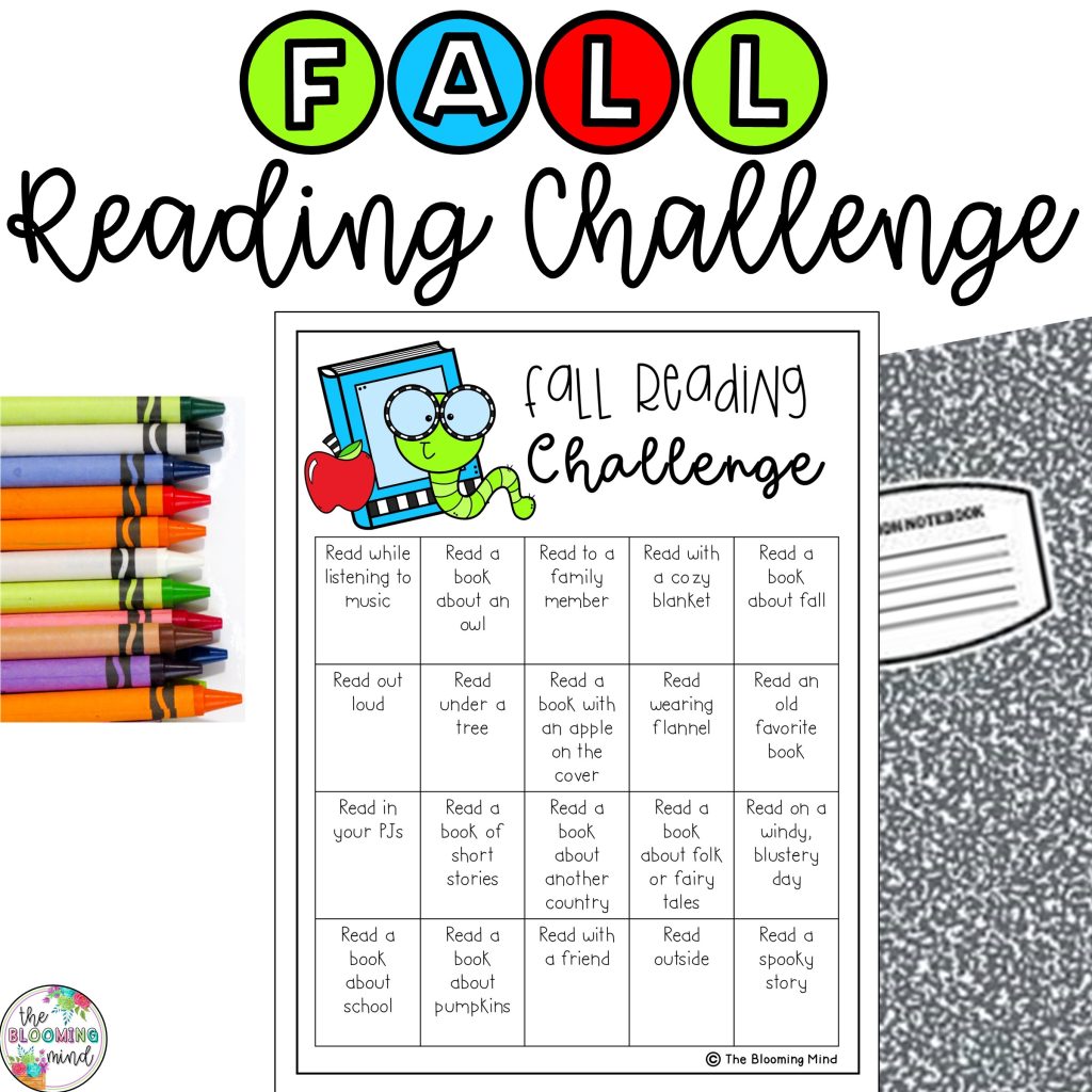 Fall Reading Challenge Activity - Made By Teachers