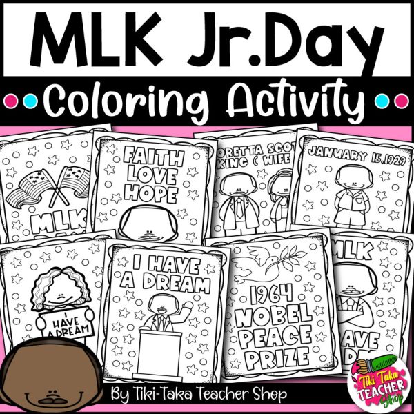 Martin Luther King Jr. Coloring Pages - MLK Day - Made By Teachers
