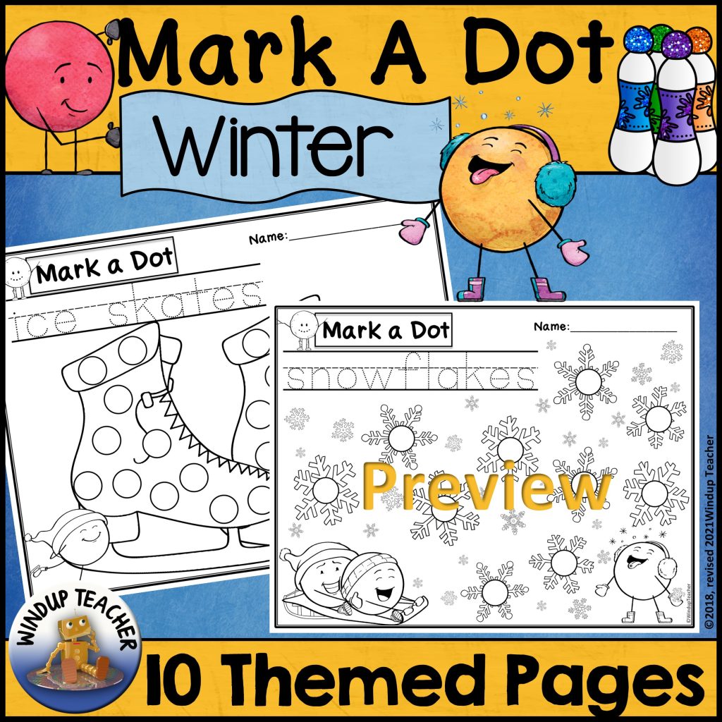 Winter Do-A-Dot Marker Worksheets - Dot Dauber Activity | Made By Teachers
