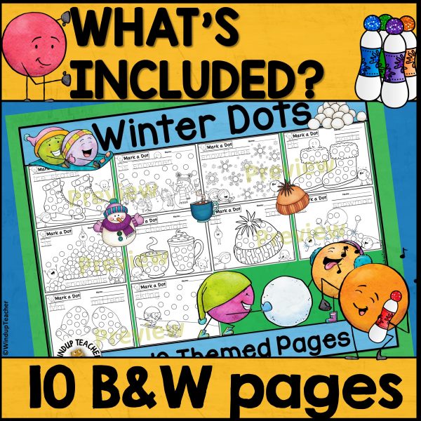 Winter Do-A-Dot Marker Worksheets - Dot Dauber Activity | Made By Teachers