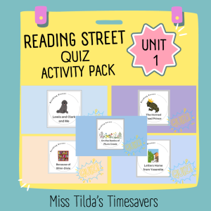 Grade 4 Reading Street Quiz: Unit 1 - Made By Teachers