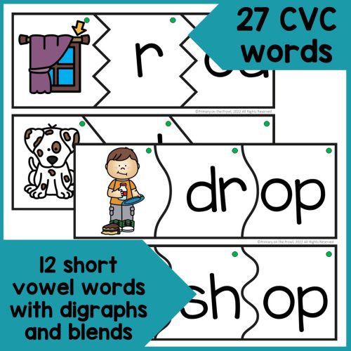 Short o Word Family Puzzles | Made By Teachers