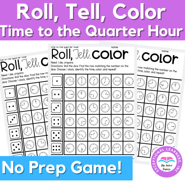 Telling Time to the Quarter Hour | Made By Teachers