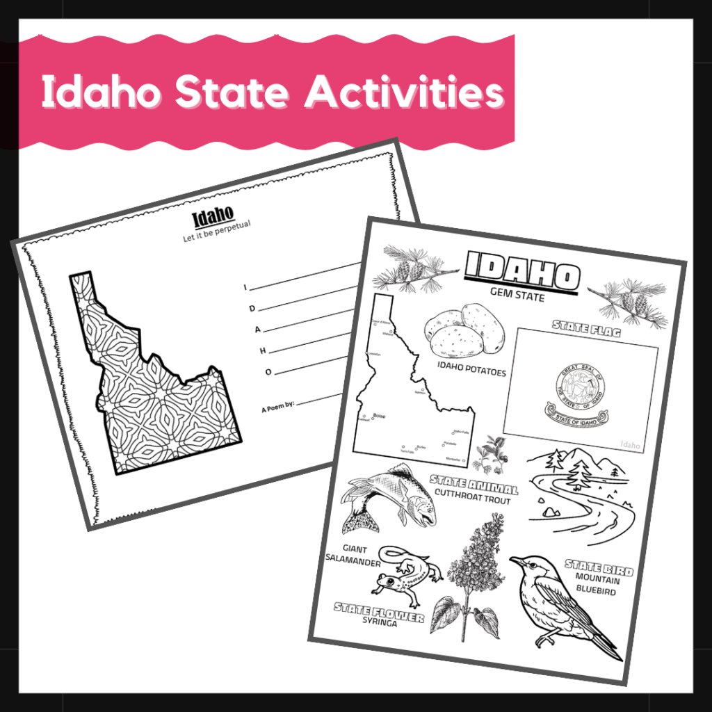 Idaho State Activities | US State Research and Informational Text ...