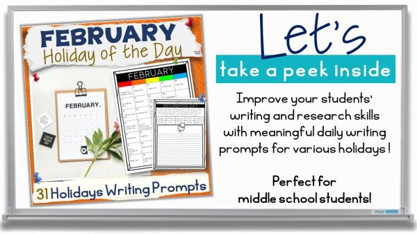 February Bell Ringers - Holiday of the Day Writing Prompts Daily ...